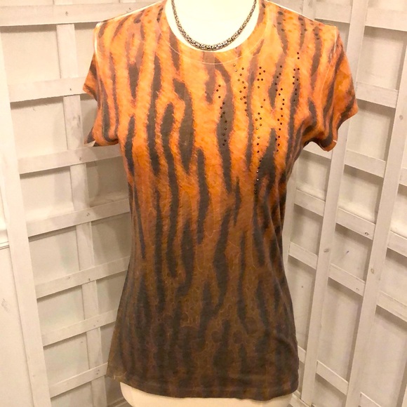 Cache | Tops | Cache Jeweled Top | Poshmark